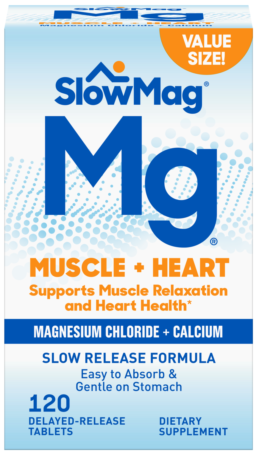 SlowMag® Mg Muscle + Heart Dietary Supplement - SlowMag® Mg